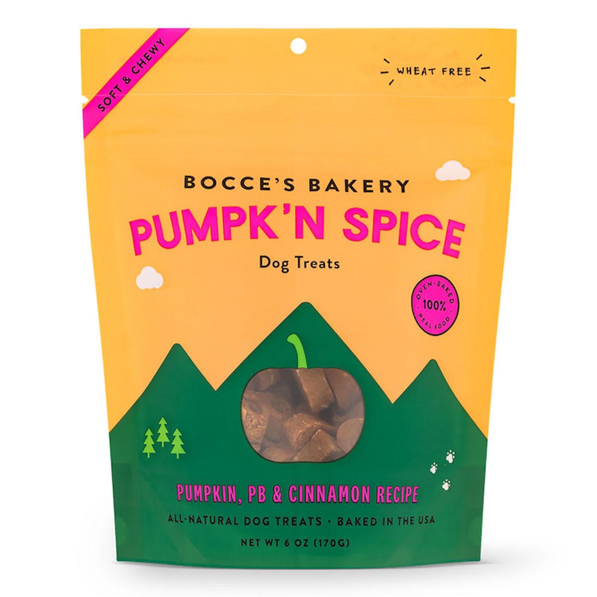 Bocce’s Bakery - Soft & Chewy - Pumpkin Spice 6oz | Purewag - pet ...